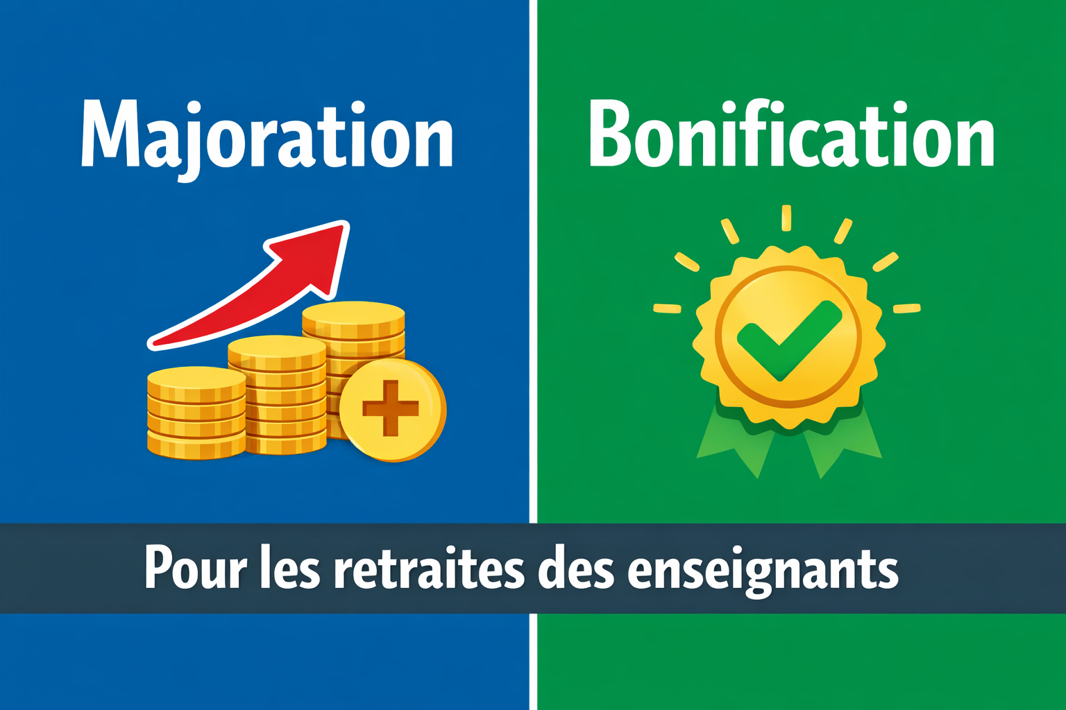 RETRAITE : MAJORATION ET BONIFICATION – #S2DÉ
